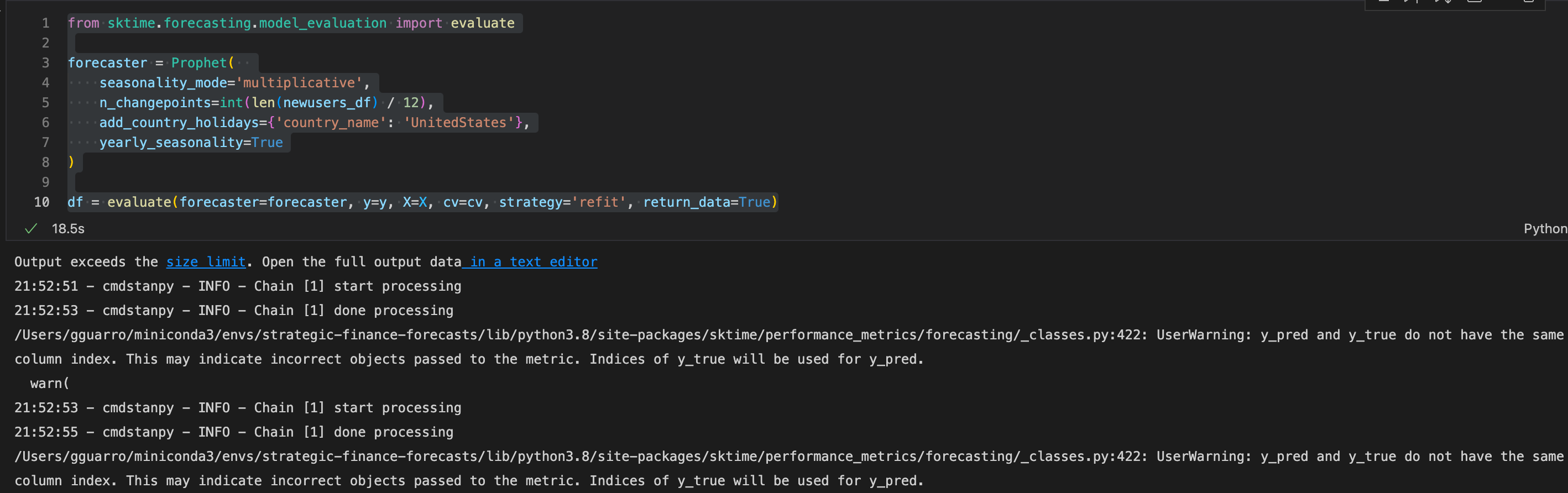 Bug `forecastinggridsearchcv` With `naiveforecaster` Produces