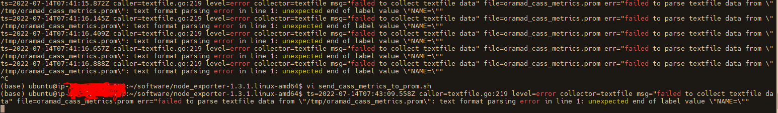 send to prom sh excute failed · Issue #1 · sarma1807/Prometheus-Grafana-Cassandra · GitHub
