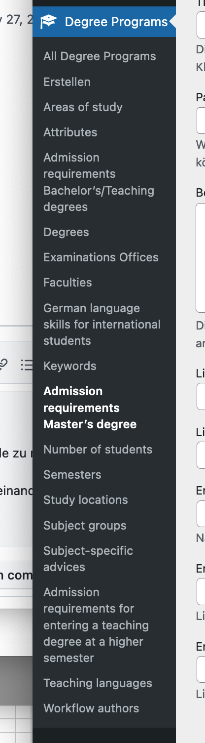 Datenfelder Taxonomie Zugangsvoraussetzungen · Issue #21 · RRZE-Webteam ...