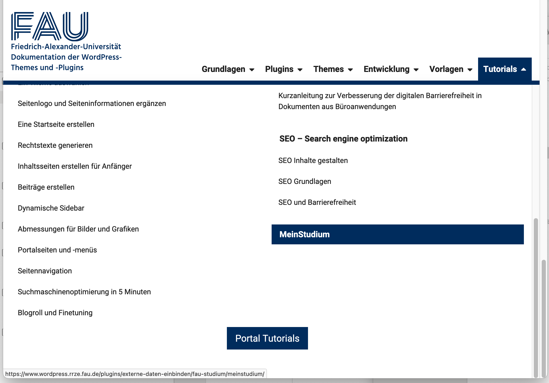 Menüpunkte im Hauptmenü auf bestimmten Bildschirmgrößen unerreichbar ...