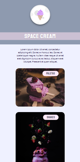 GitHub - PauloChequetti/Space-Cream: Desafio Space Cream responsividade ...