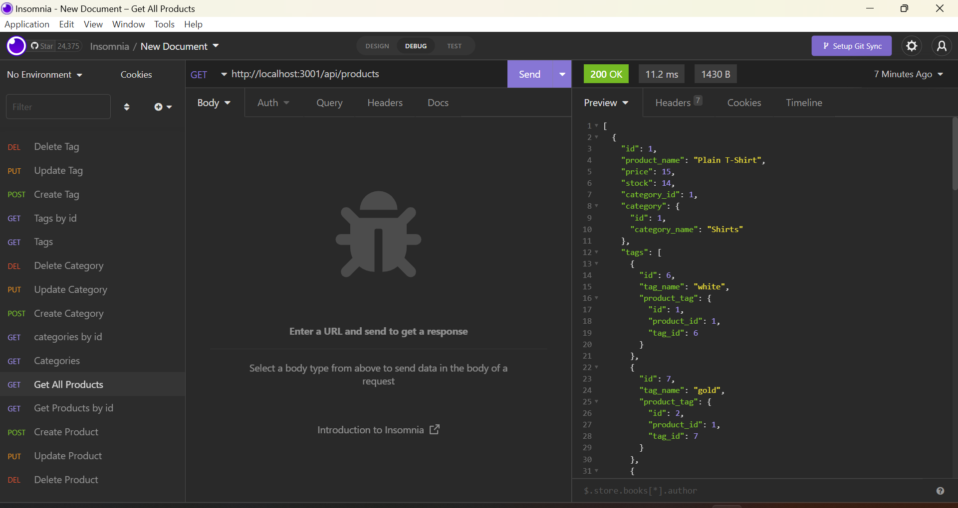 GitHub - jmizis/E-Commerce-Back-End-Built