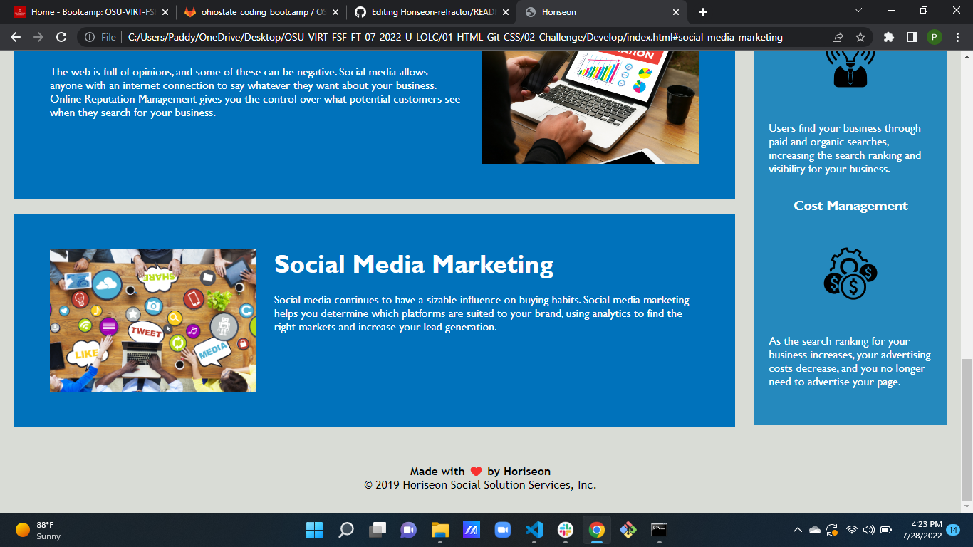 GitHub - paddybarn/Horiseon-refractor