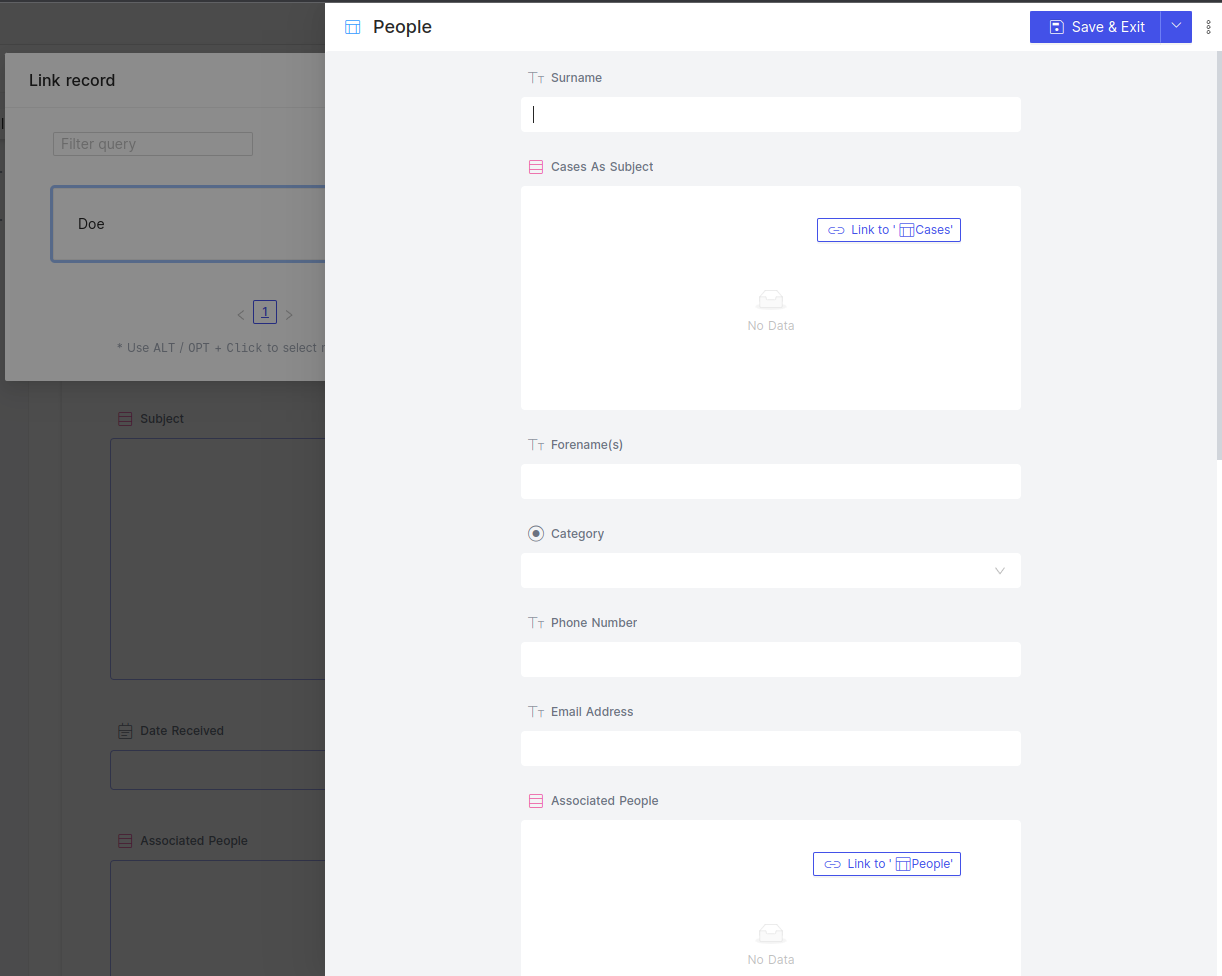 Feature Field Display Order In New Record Modals For Relation Fields · Issue 5603 · Nocodb