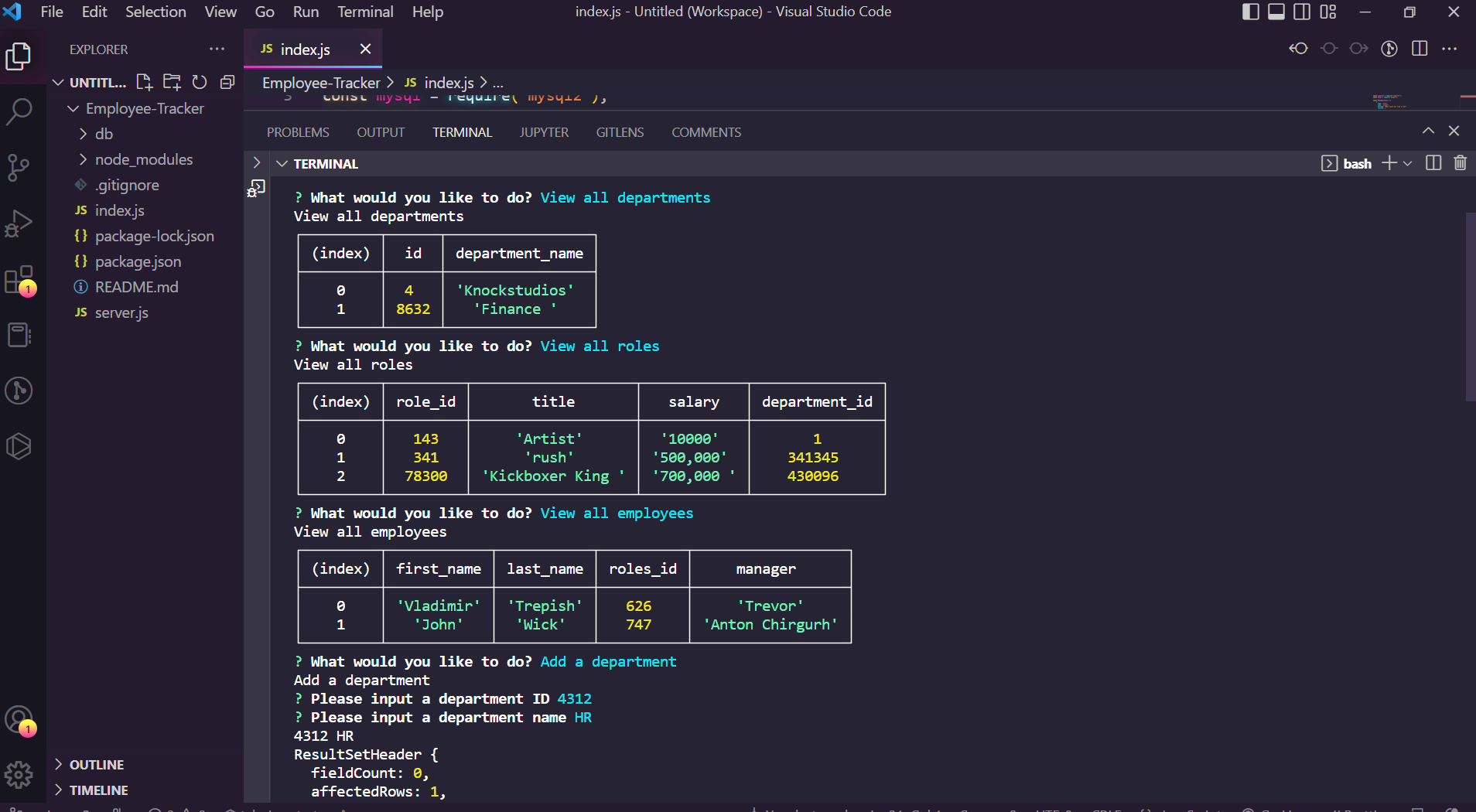 GitHub - Enoch-Evelyn/EmployeeTracker