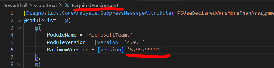 Setup.ps1 fails because of a MicrosoftTeams dependency problem · Issue #176 · cisagov/ScubaGear ...