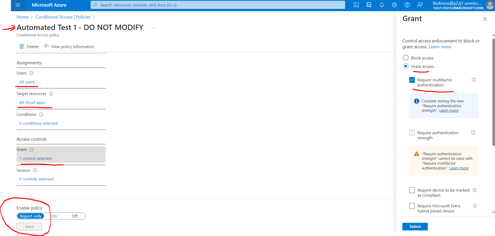 How to setup a tenant with the necessary AAD conditional access policies to run the Automated ...
