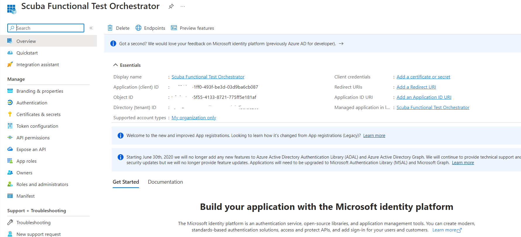 How to setup the permissions required to execute the automated ...