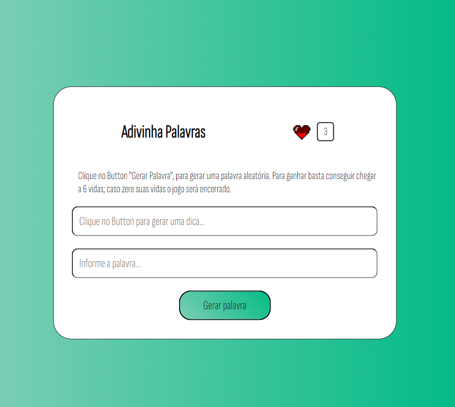 GitHub - 7-Dodi/Adivinha_Palavras: Jogo simples feito com HTML, CSS e Java Script. Jogo de ...