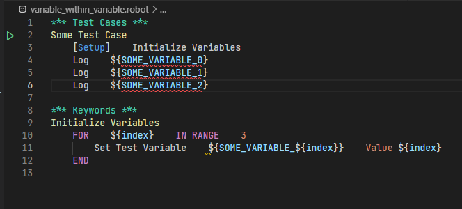 Undefined Variable Error Shown For Variable With Another Variable Within Its Name Robocorp 