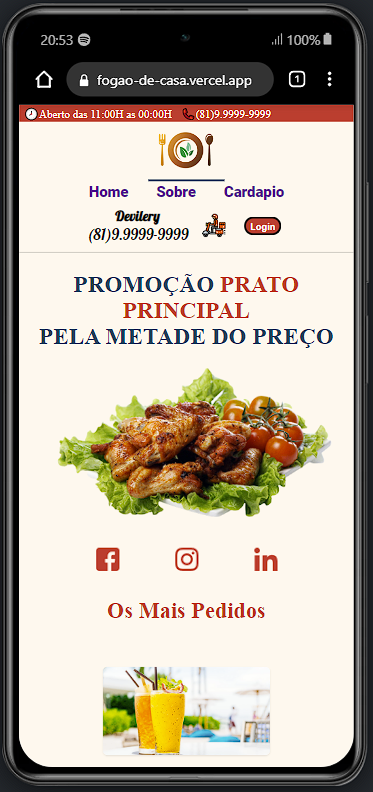 GitHub - DavidTMaciel/Site---Fog-o-de-Casa: Site de um restaurante, desenvolvido em React Js.