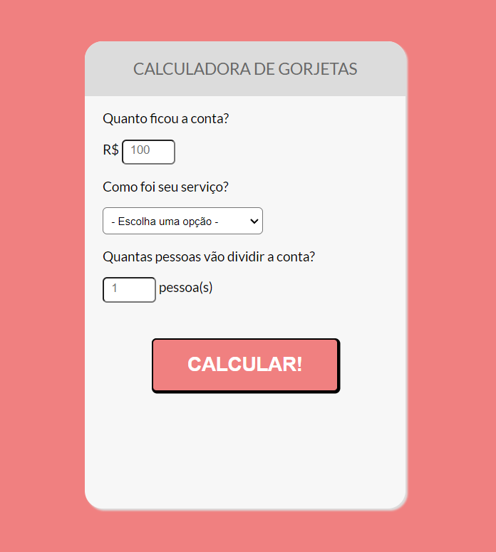 GitHub - CleitonOS/Calculadora_de_gorjetas: Como o próprio nome diz, é uma calculadora de ...