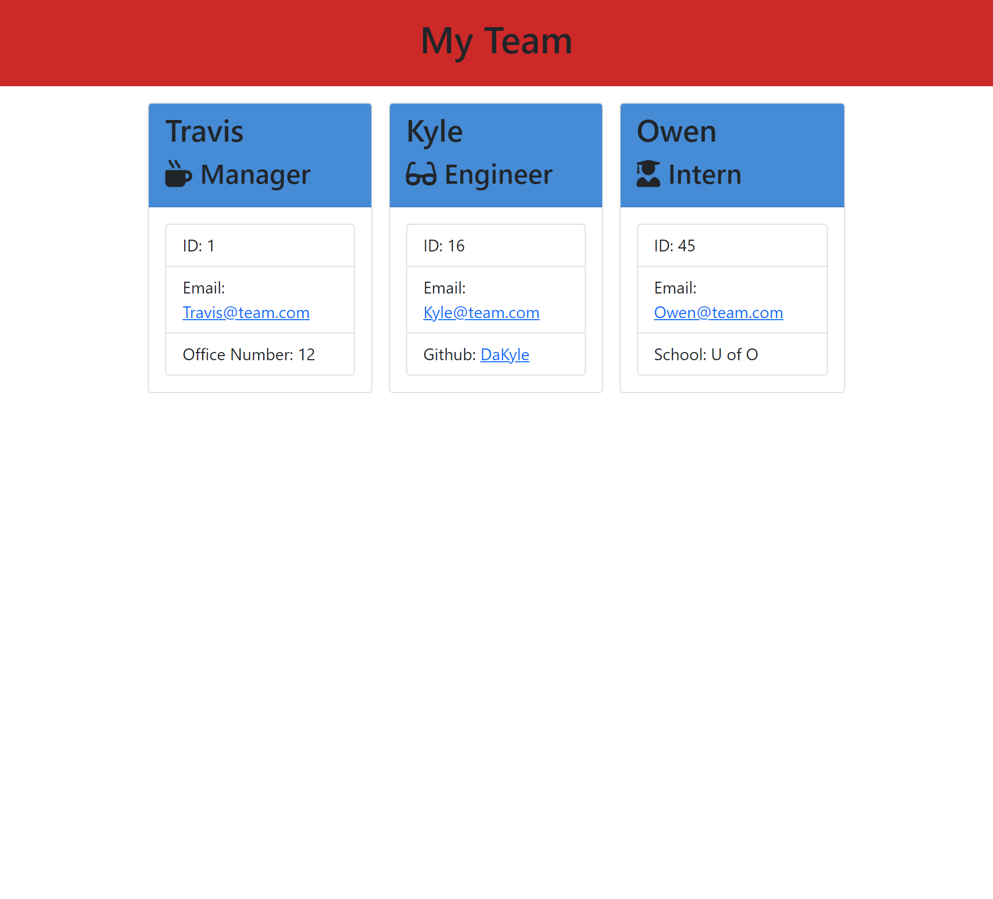 GitHub - Dodgemech/team-profile-generator