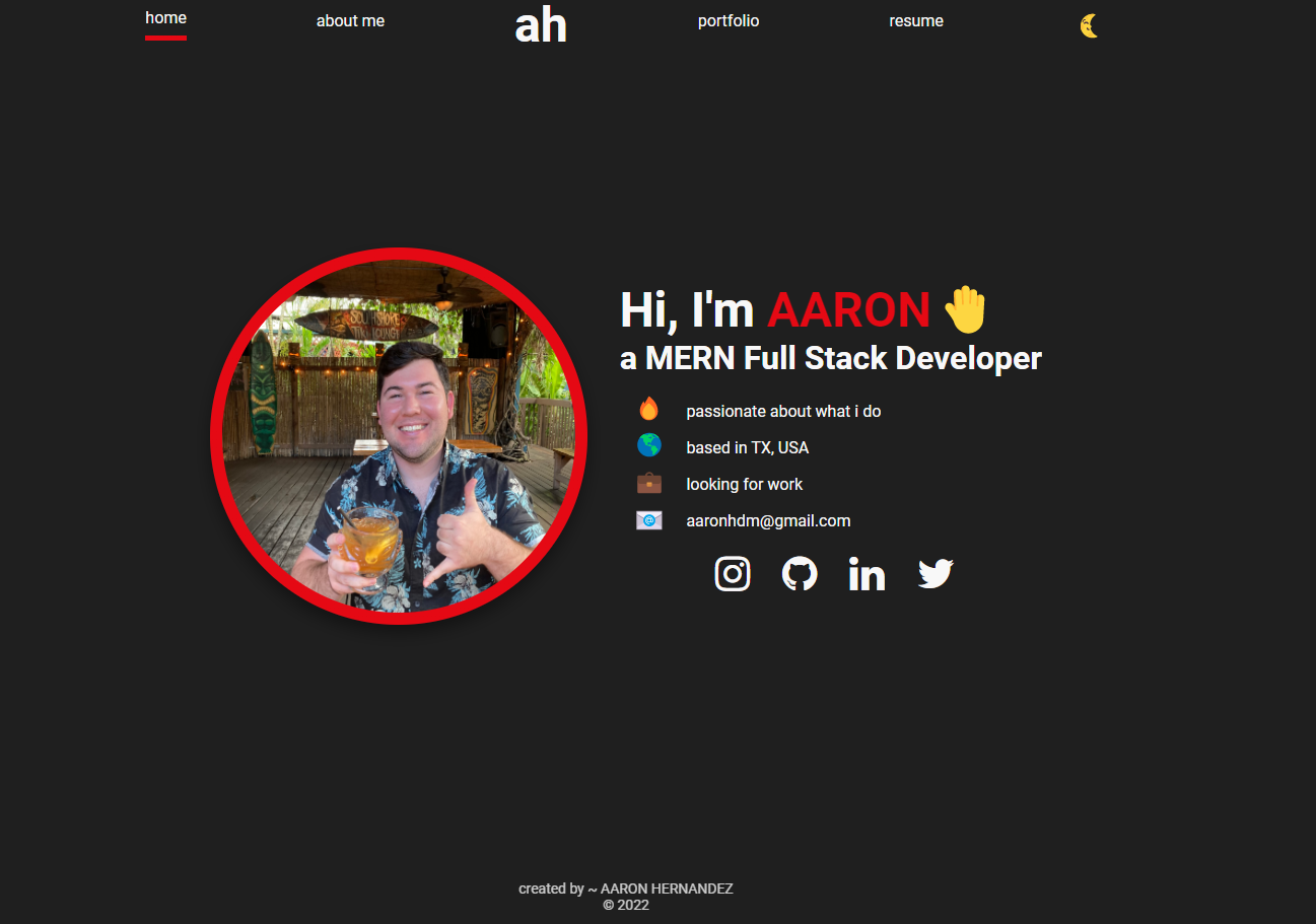 GitHub - aaronhdm/my-react-portfolio