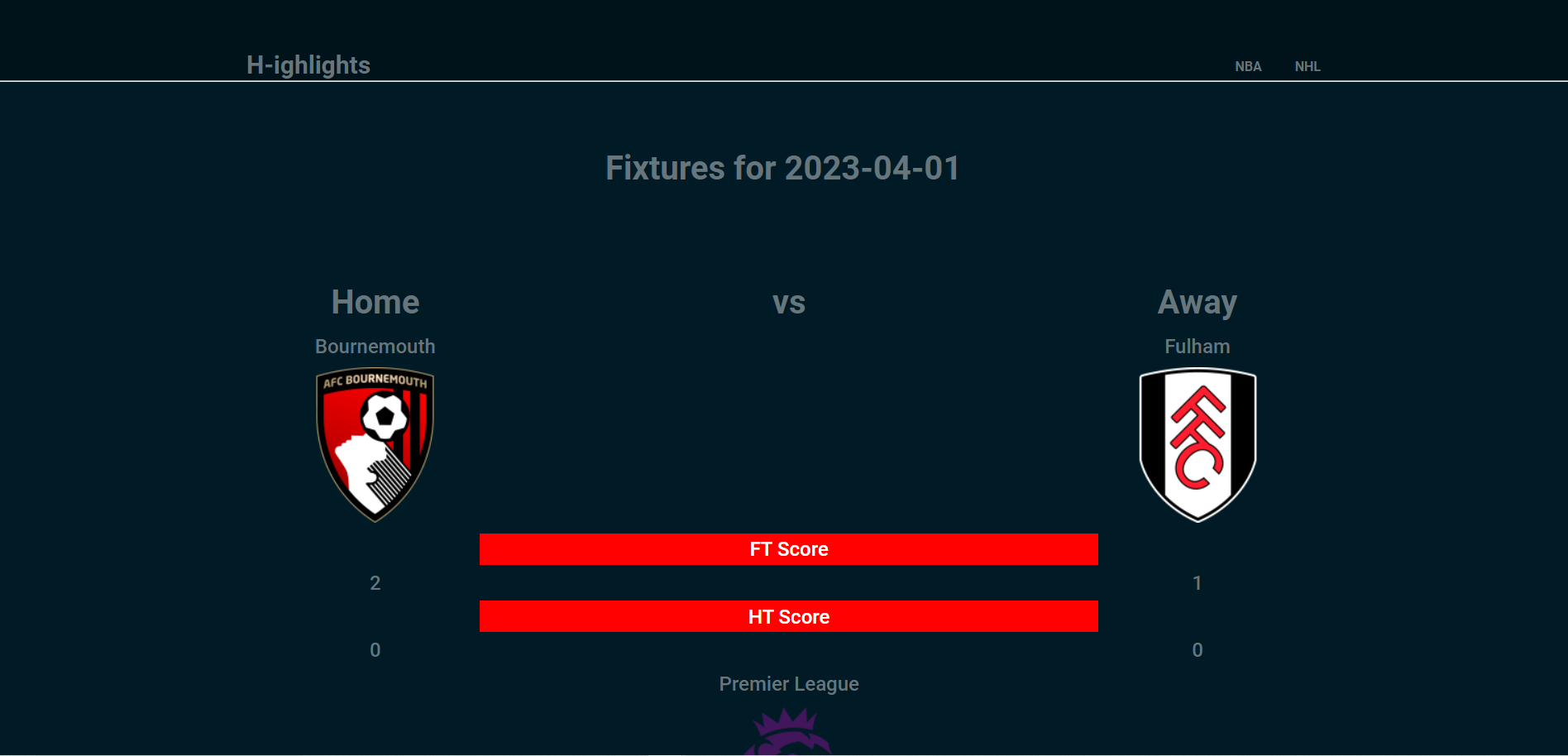 GitHub - Stephen-Heff/football-api