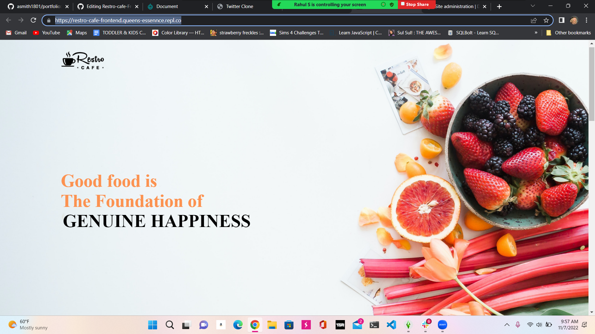 GitHub - asmith1801/Restro-cafe-Frontend