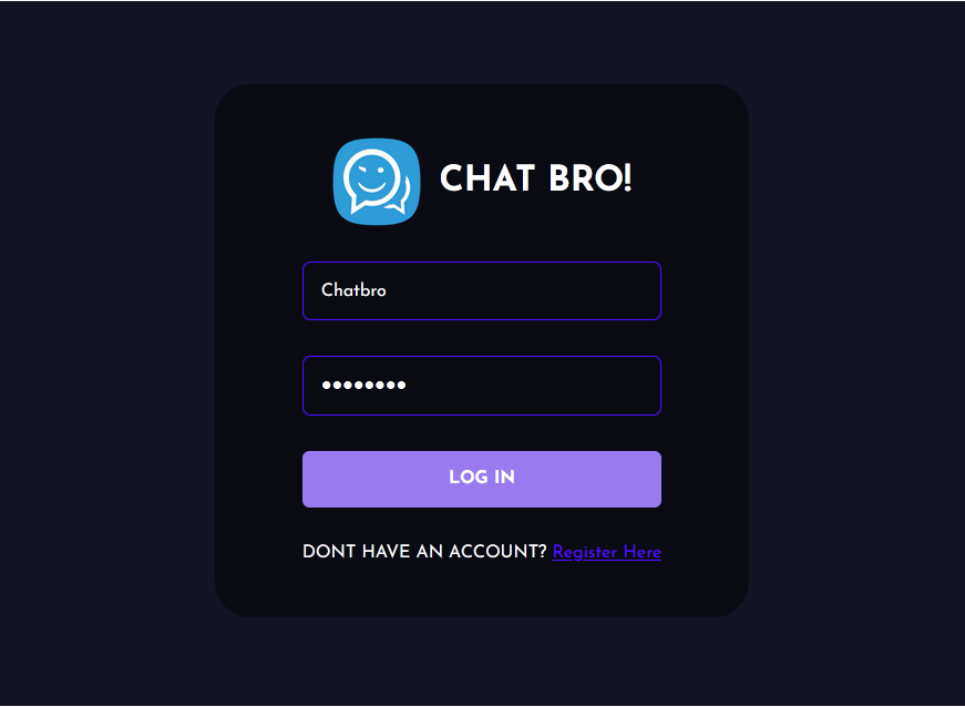 GitHub - thejas-dev/Chat-Bro-Web-App: Fully Operational Chatting ...