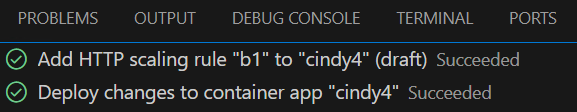 The activity log is "Add HTTP scaling rule 'xxx' to 'xxx'(draft)" after clicking "Yes" · Issue ...
