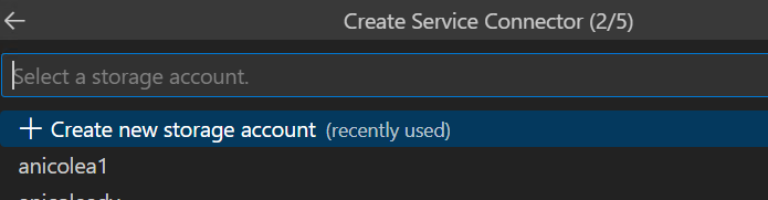 There is no "+Create new Azure Database Server" when selecting Cosmos DB target service types ...