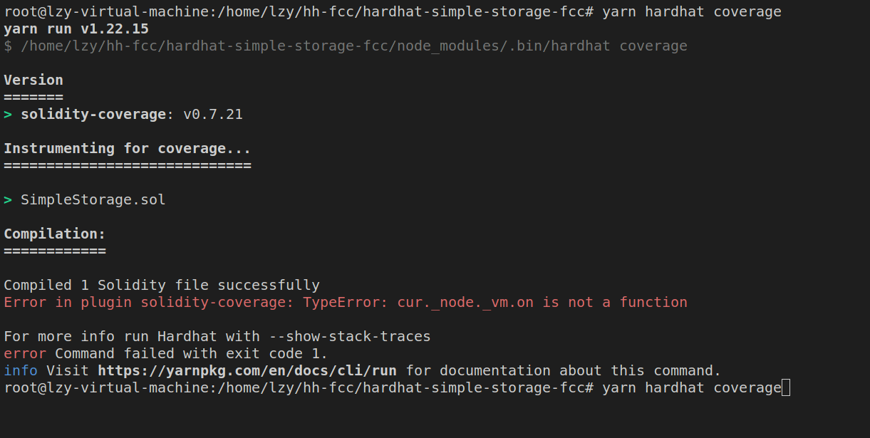 Error In Plugin Solidity Coverage Typeerror Cur Node Vm On Is Not A
