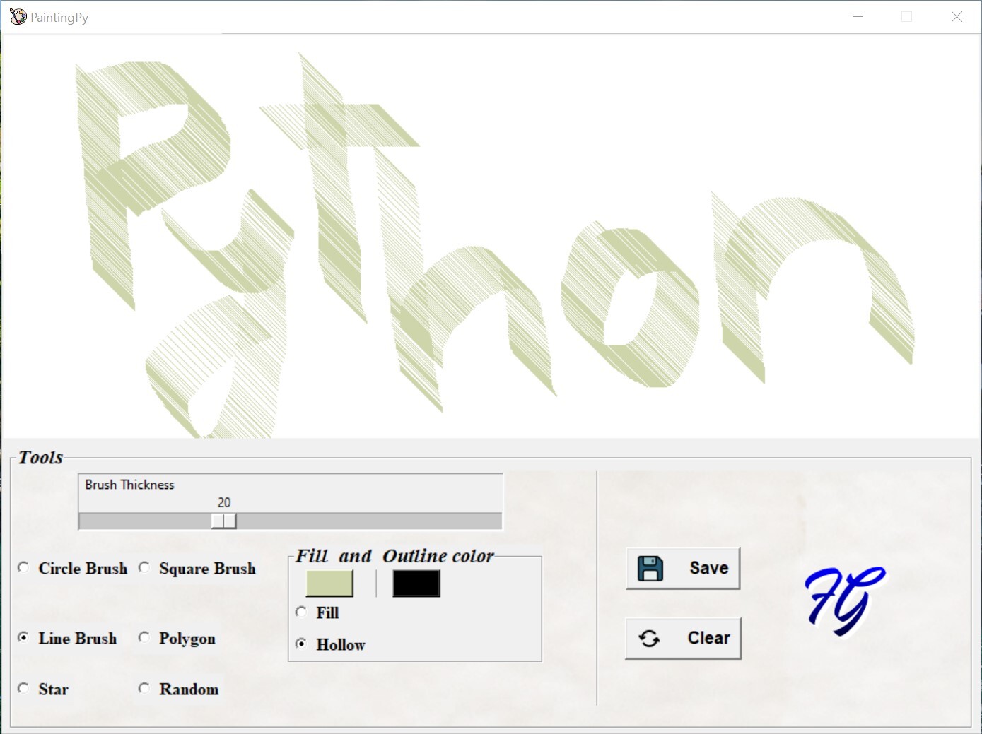 GitHub - FranGarcia94/PaintingPy: :star: :pencil2: Simple GUI to paint with Python :snake: