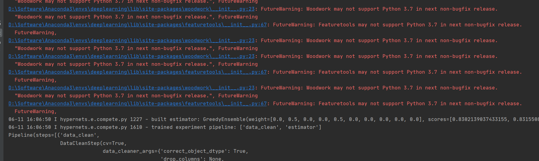 运行简单示例程序报错 · Issue #85 · DataCanvasIO/HyperGBM · GitHub