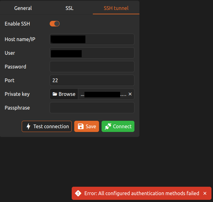 Error All Configured Authentication Methods Failed · Issue 509