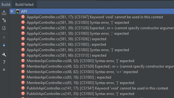 "C# 7.0 language feature" error when using alexzzzz's C#7+ integration ...