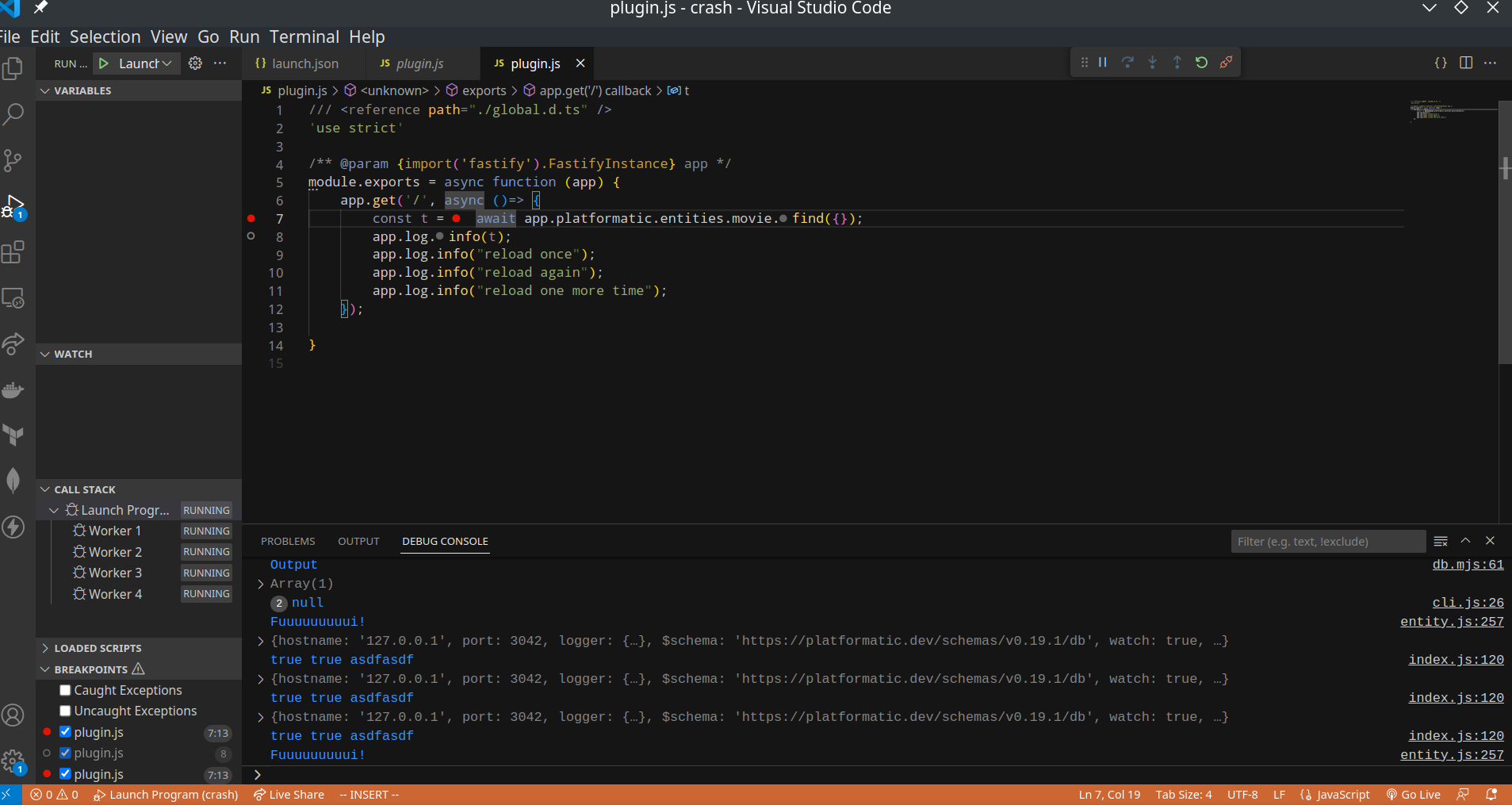 Support node inspector · Issue #835 · platformatic/platformatic · GitHub
