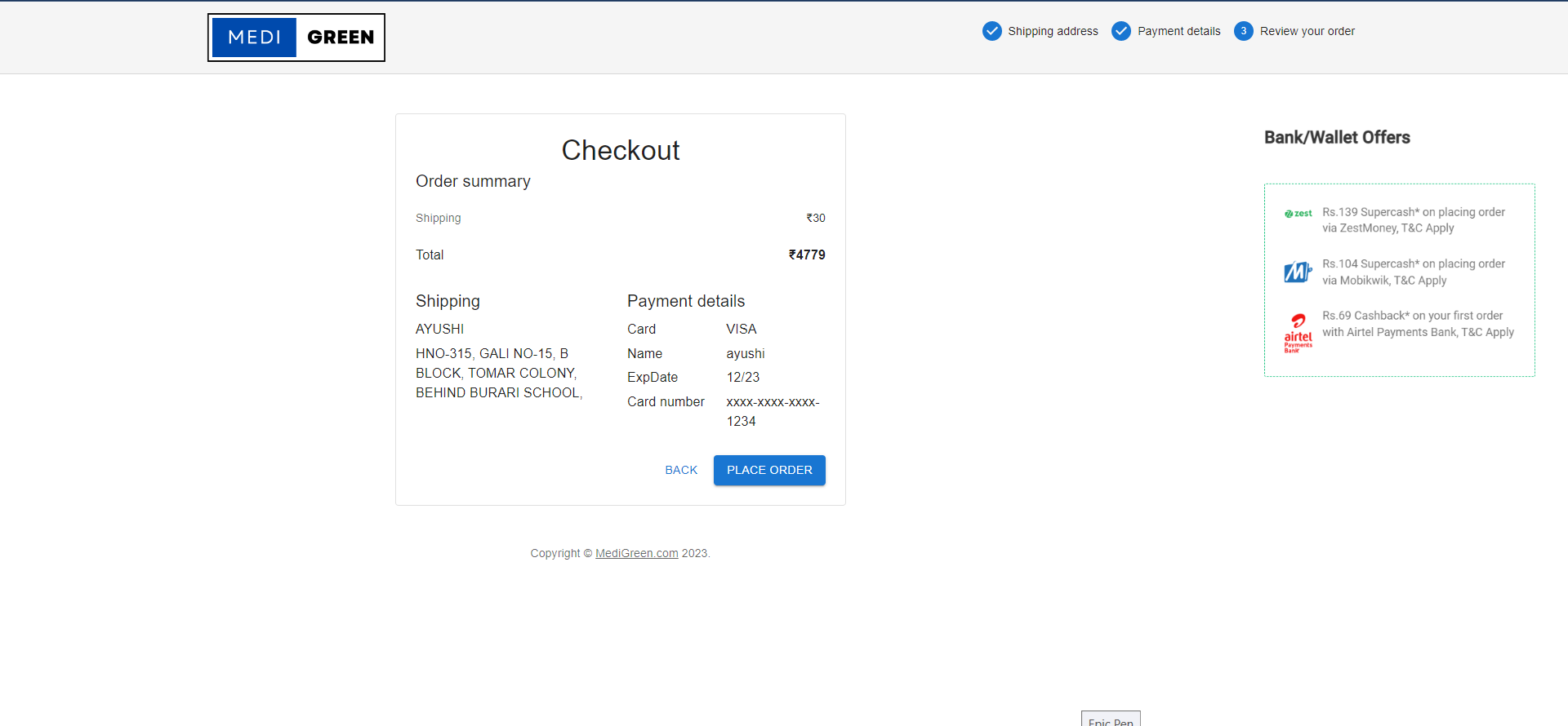 GitHub - AyushiVashisth/medi-green-health: 1mg is a healthcare platform that provides access to ...