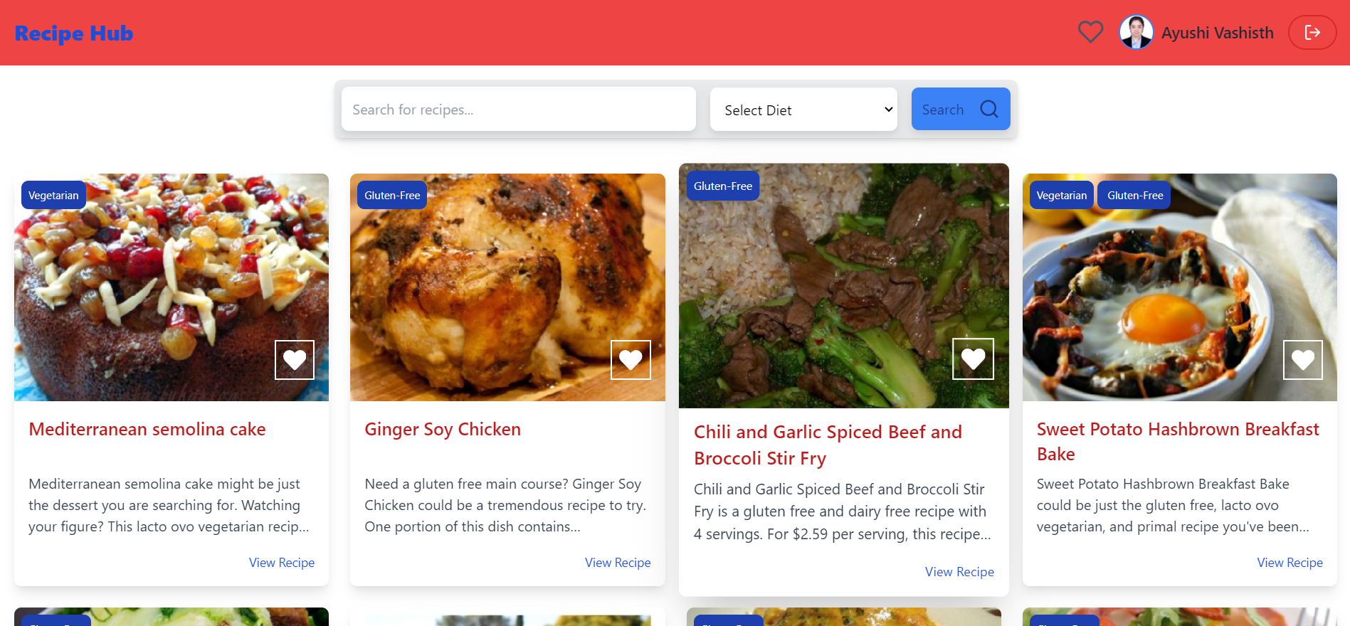 GitHub - AyushiVashisth/webledger-assignment: Create an interactive recipe application as a full ...