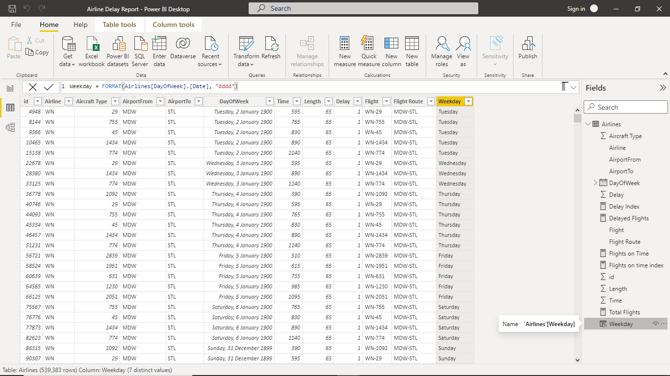 GitHub - Mayretai/Airline-Delay-Analysis: Microsoft #30daysoflearning ...