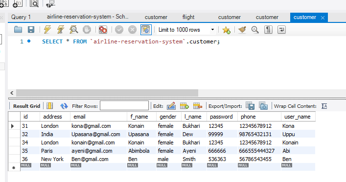 GitHub - KonainB/airline-reservation-system