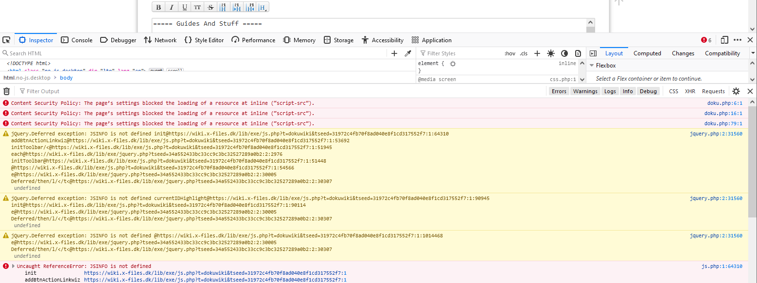 When Using Csp The Editing Interface Breaks In Dokuwiki · Issue 3788 · Dokuwiki Dokuwiki · Github