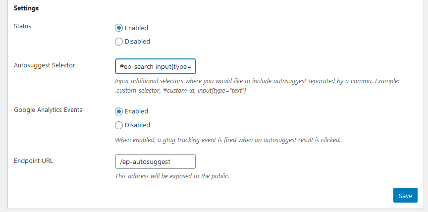 Autosuggest is not working · Issue #1843 · 10up/ElasticPress · GitHub