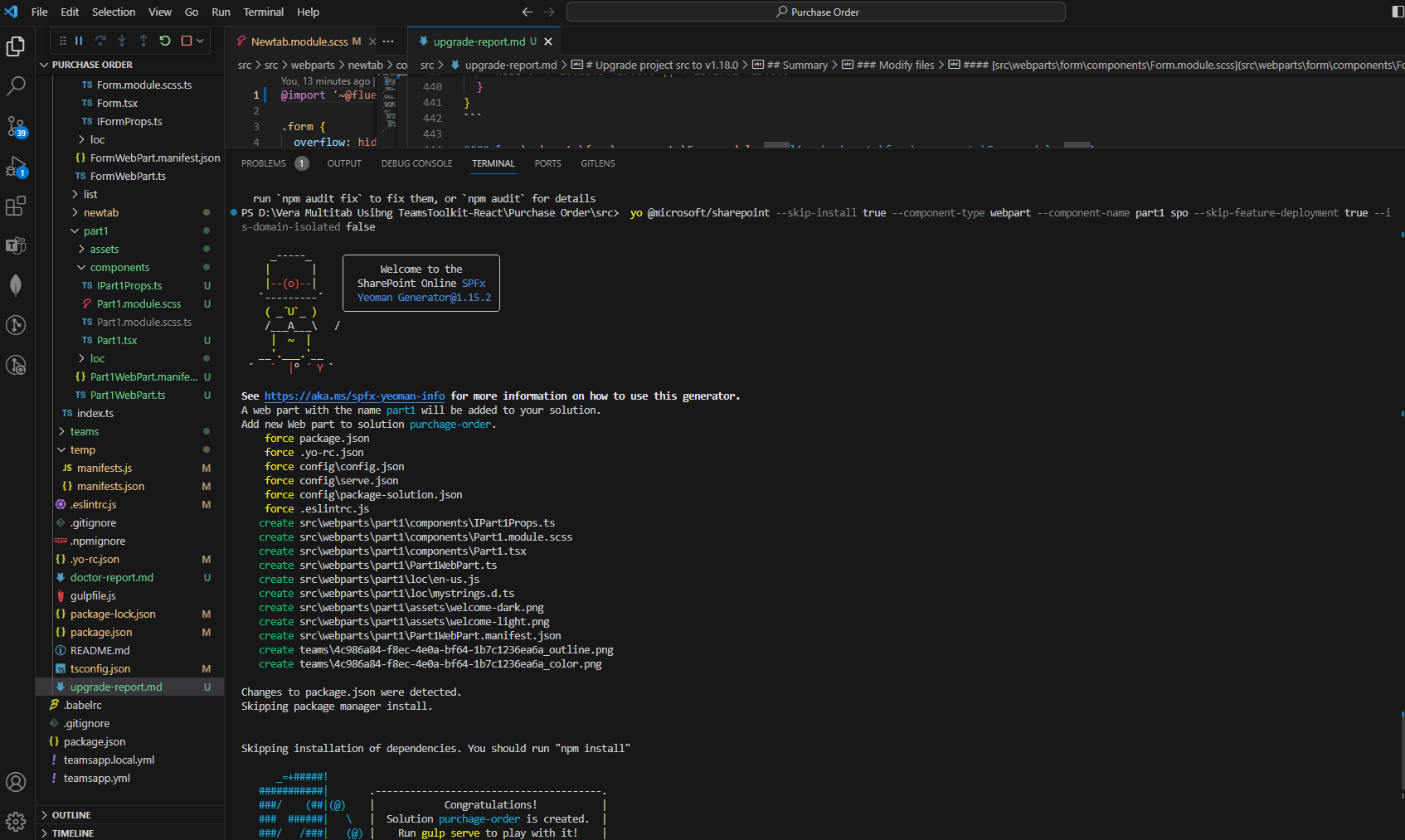 Webpart Creation Failed in Teams Toolkit · Issue #10412 · OfficeDev ...