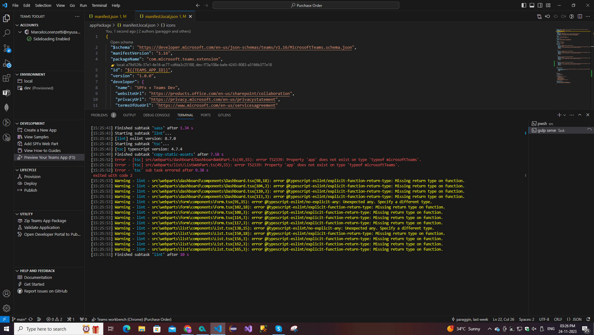 Webpart Creation Failed In Teams Toolkit · Issue 10412 · Officedevteams Toolkit · Github 