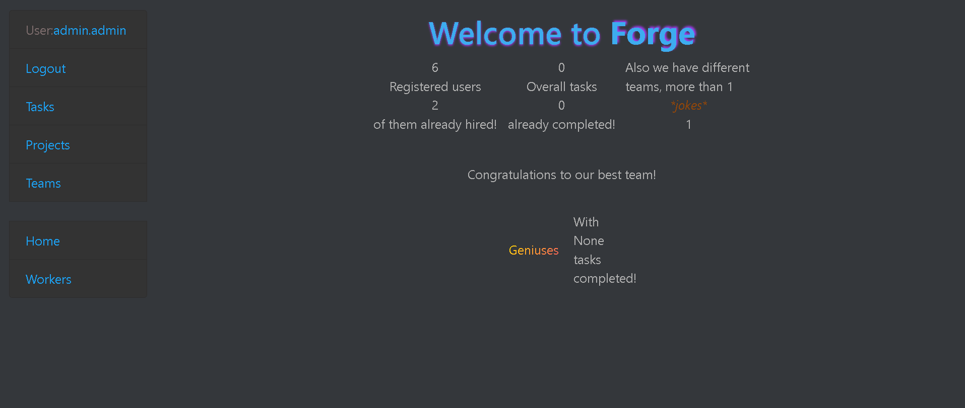 Github Nekropo1task Forge A Simple Django Based Task Tracker And Hr Tool For Managing Tasks 