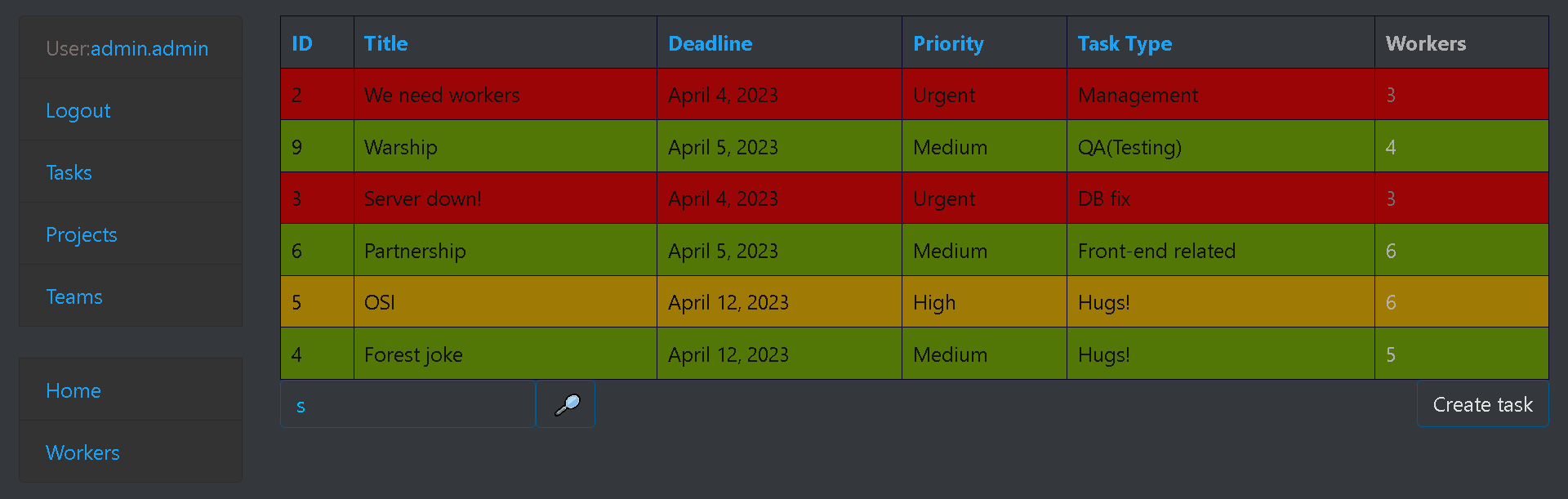 GitHub - NEkropo1/task-forge: A simple Django-based task tracker and HR ...