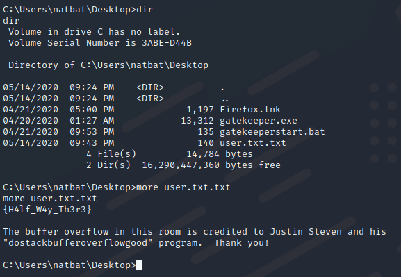 GitHub - f00dez/Gatekeeper-WriteUp: Resolviendo Gatekeeper de Tryhackme, un laboratorio de stack ...