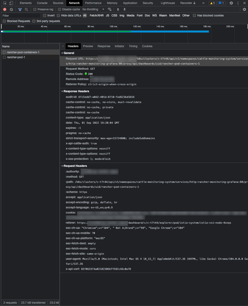 Trying to view pod explorer page returns 500 error from Harvester call · Issue #6797 · rancher ...