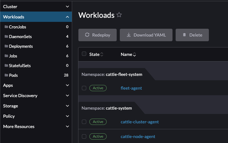 Change Menu Item "Workload" to "Workloads" · Issue #6832 · rancher/dashboard · GitHub