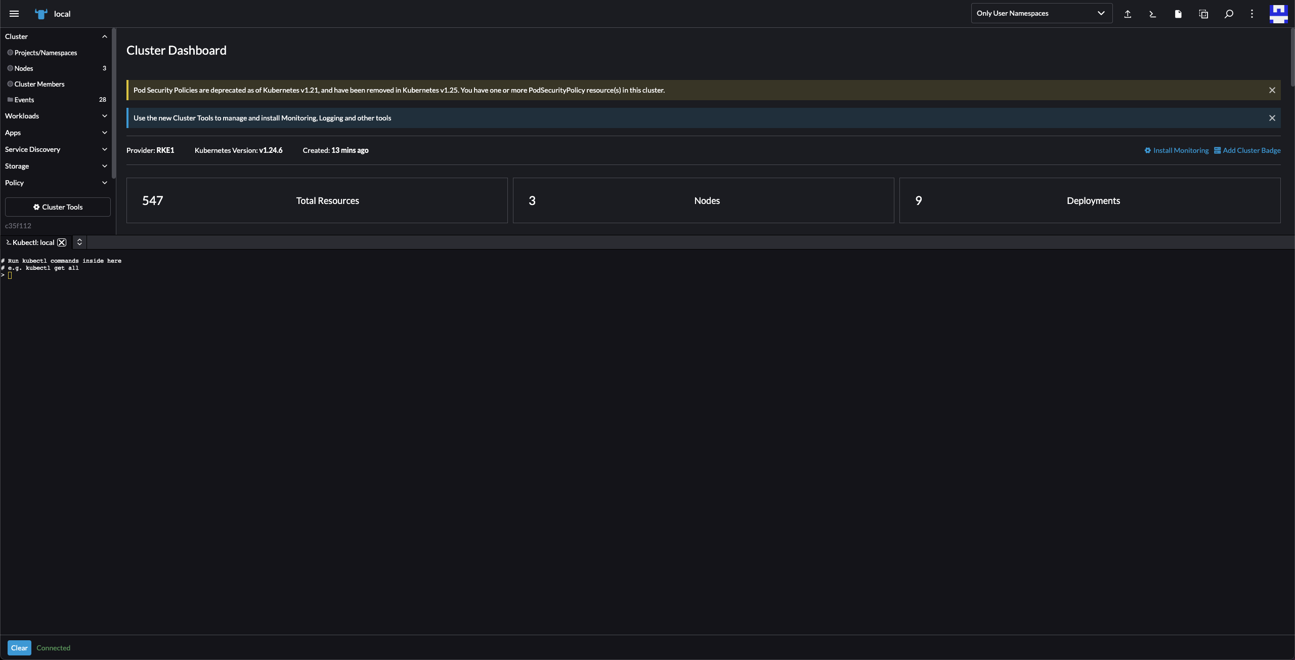 Configure Shell/Terminal location · Issue #4733 · rancher/dashboard · GitHub