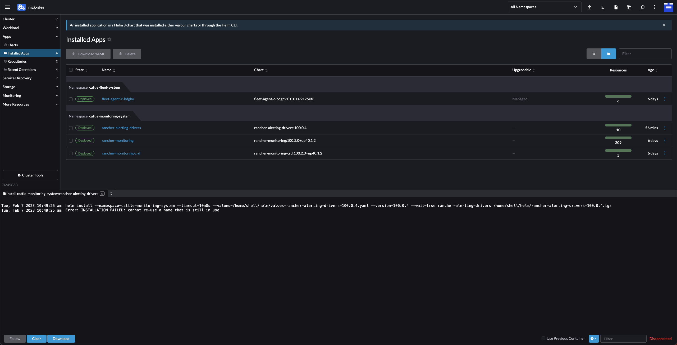 Alert Driver chart install not being registered by the UI · Issue #40483 · rancher/rancher · GitHub