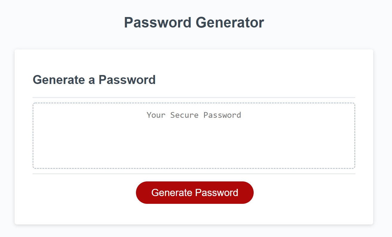 Github Catherinecunningham Mod 3 Challenge Passwordgenerator