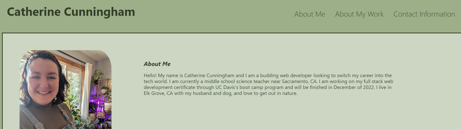 GitHub - catherinecunningham/react-portfolio