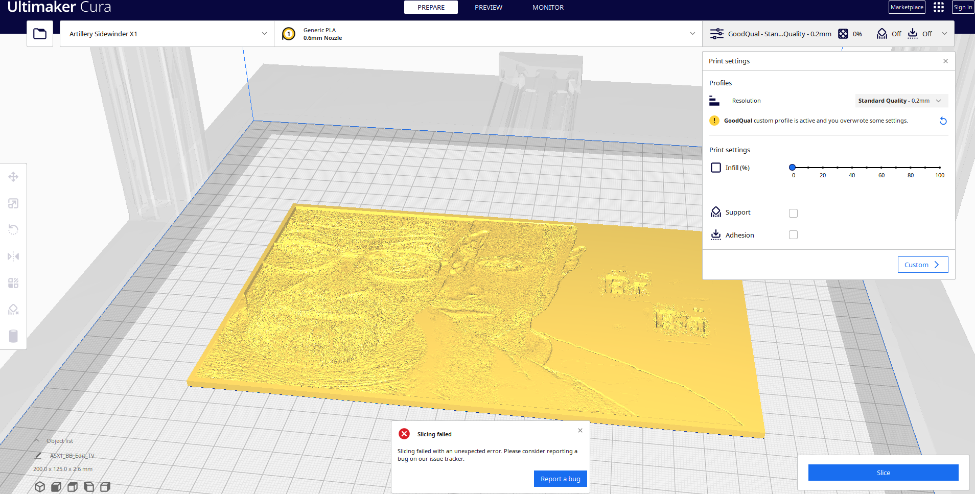 Slicing Failed · Issue #14063 · Ultimaker/Cura · GitHub