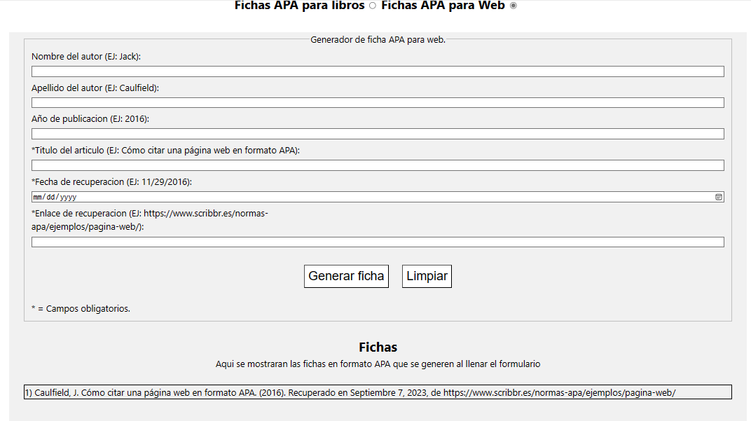 GitHub - Barriose01/FichasAPAReact: Generador de citas bibliográficas en formato APA