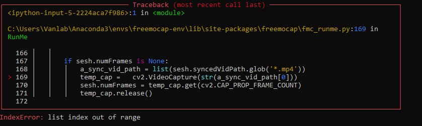 Error after recording video · Issue #148 · freemocap/freemocap · GitHub
